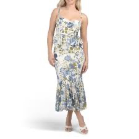 o.p.t | Dresses | Nwt Opt Blue Hydrangea Aila Dress | Poshmark